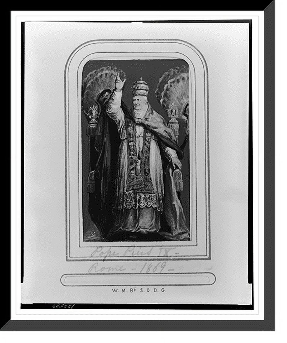 Historic Framed Print, [Pope Pius IX, full-length portrait, standing in ...