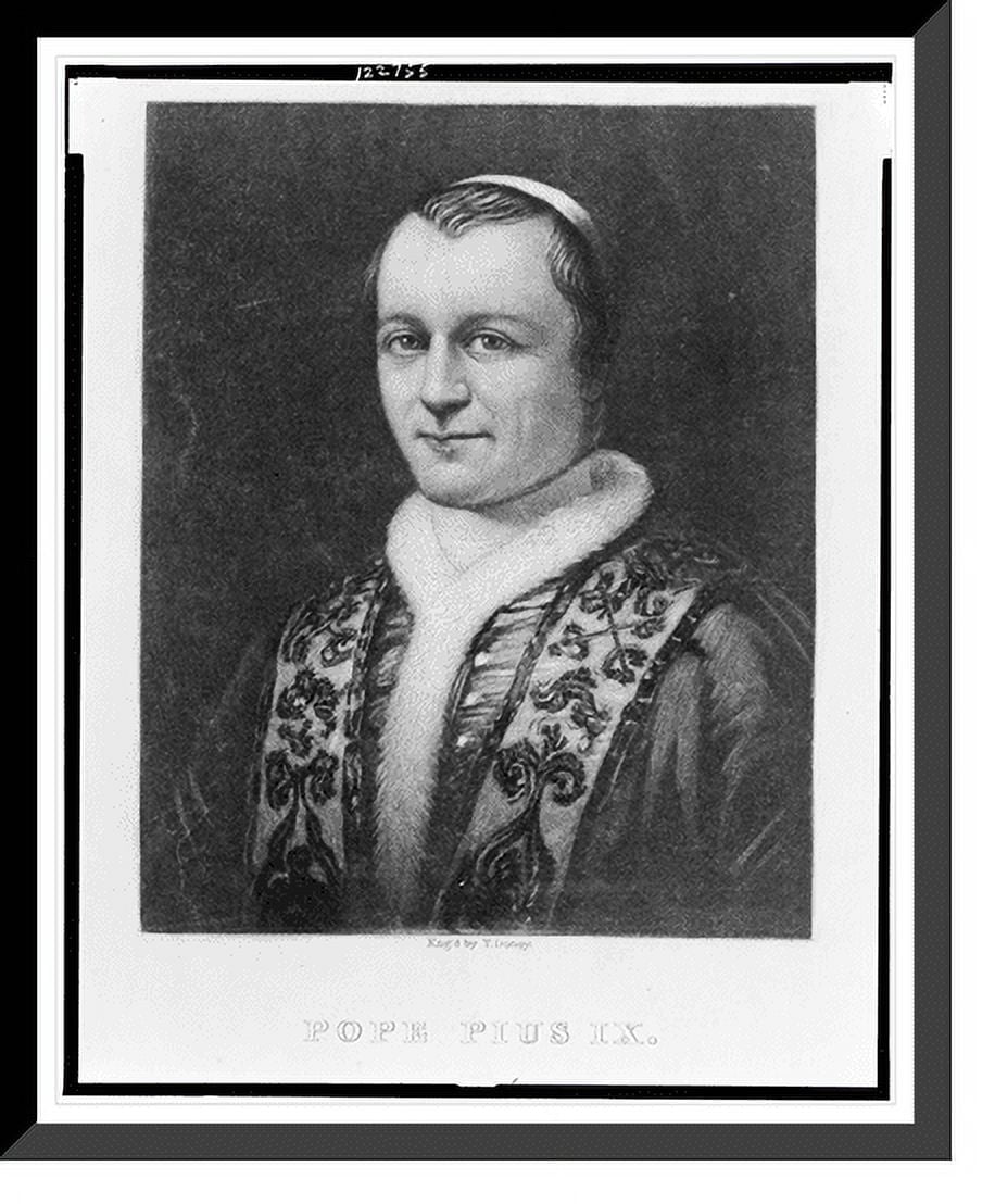 Historic Framed Print, Pope Piux IX.engd. by T. Doney ; painted by ...