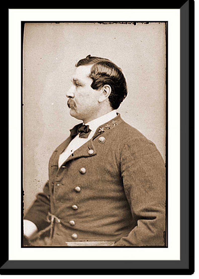 Historic Framed Print, Portrait of Col. Harry Gilmore officer of the ...