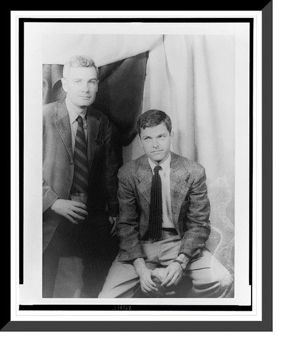 Historic Framed Print, [Portrait of Donald Windham and Sandy Campbell ...
