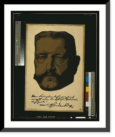 Historic Framed Print, [Portrait of General Field Marshall Paul von ...