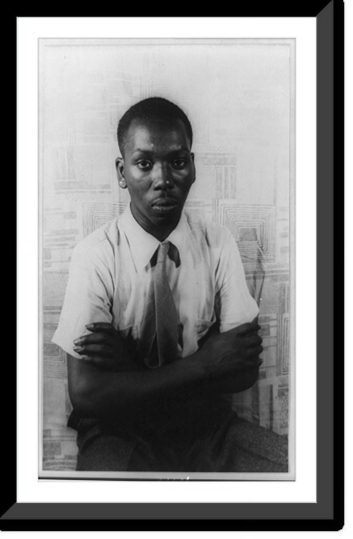 Historic Framed Print, [Portrait of Jacob Lawrence], 17-7/8" x 21-7/8 ...