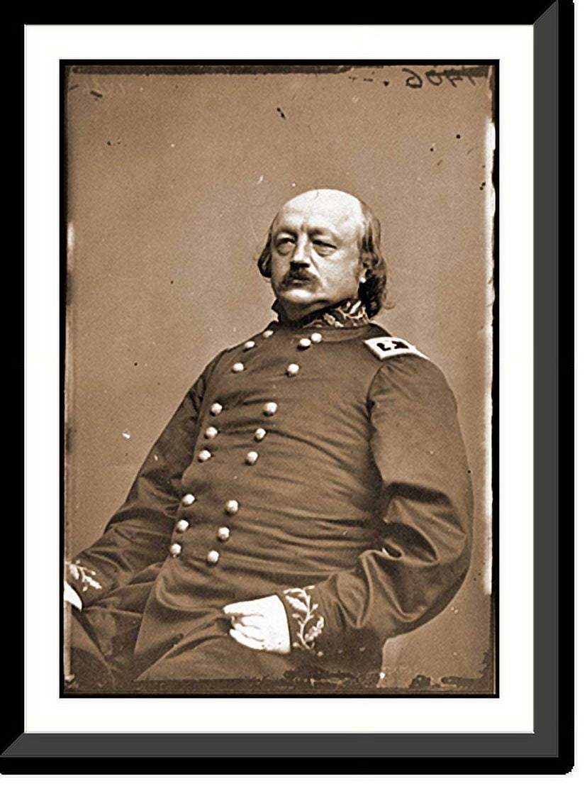 Historic Framed Print, Portrait of Maj. Gen. Benjamin F. Butler officer ...