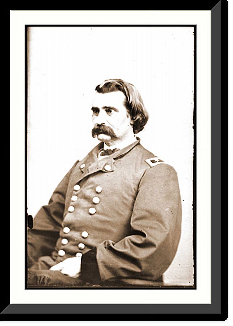 Historic Framed Print, Portrait of Maj. Gen. John A. Logan officer of ...
