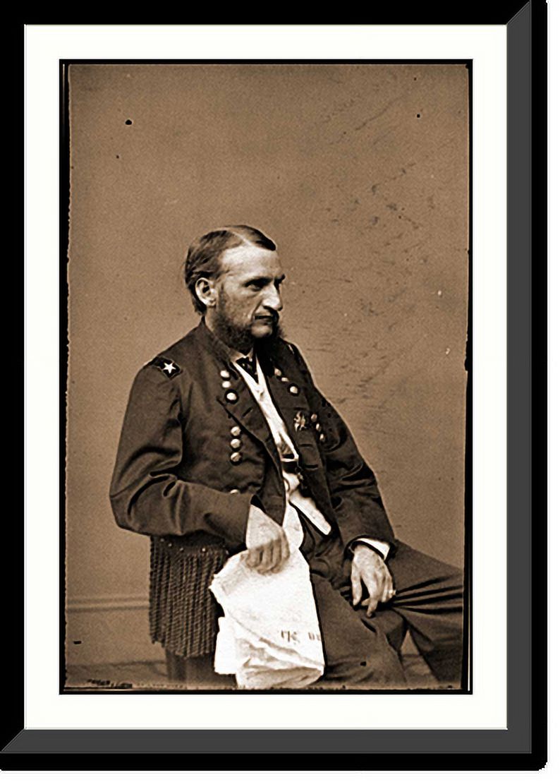 Historic Framed Print, Portrait of Maj. Gen. (as of June 18 1865 ...