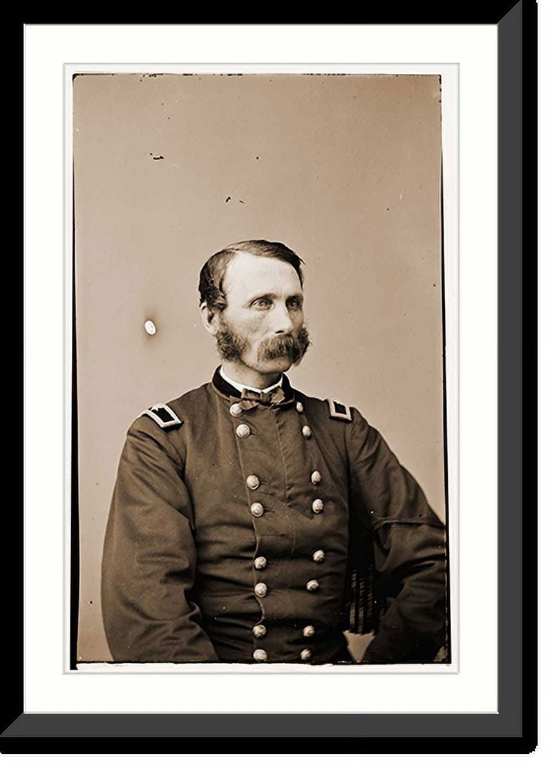 Historic Framed Print, Portrait of brevetted Brigadier General Napoleon ...