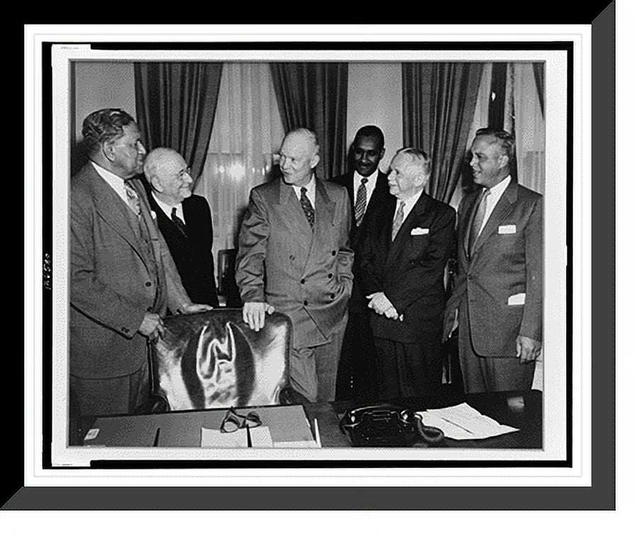 Historic Framed Print, [Posed, standing, left to right: Channing Tobias ...