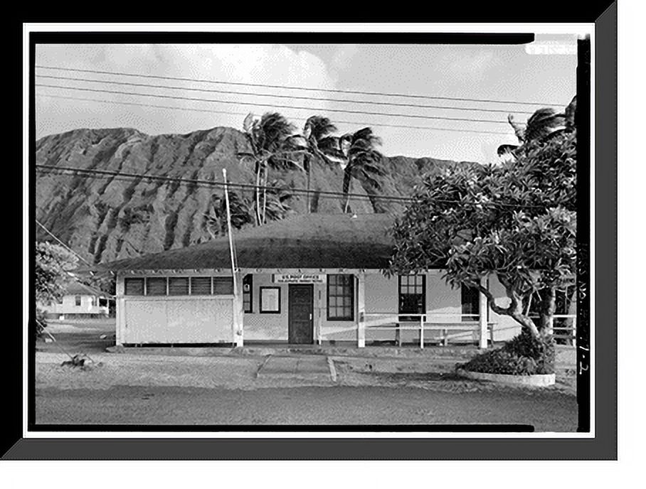 Historic Framed Print, Post Office & Courthouse, Moloka'i Island ...