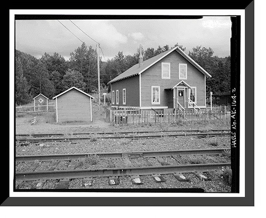 Historic Framed Print, Potter Section House, Mile 115.3 Seward Highway ...
