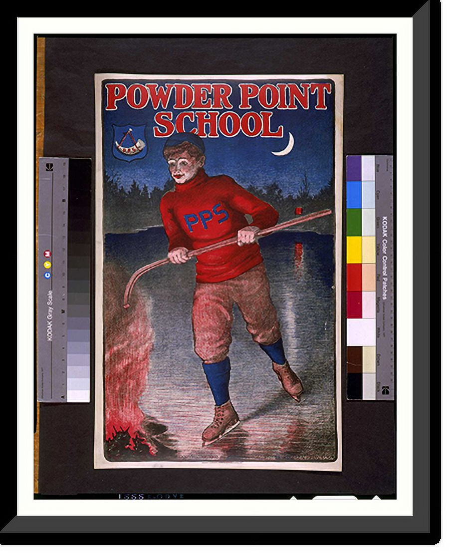 Historic Framed Print, Powder Point School, 17-7/8" x 21-7/8" - Walmart.com