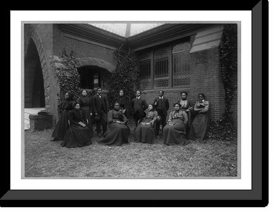 Historic Framed Print, Practice school teachers at Howard University ...