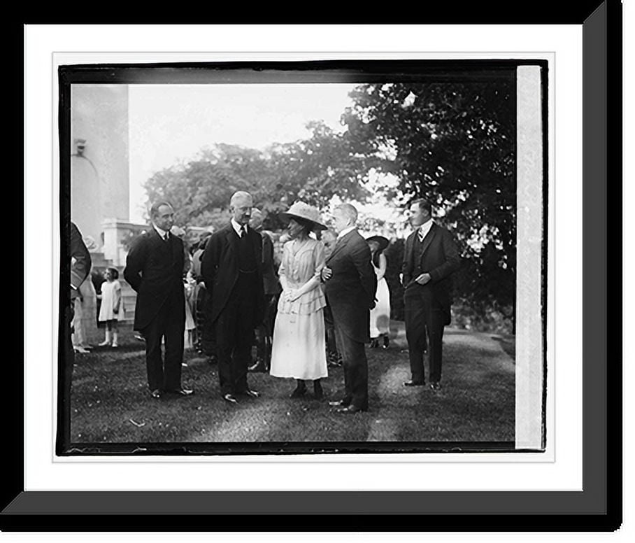 Historic Framed Print, Pres. Porras and Mrs. Baker, 17-7/8" x 21-7/8 ...