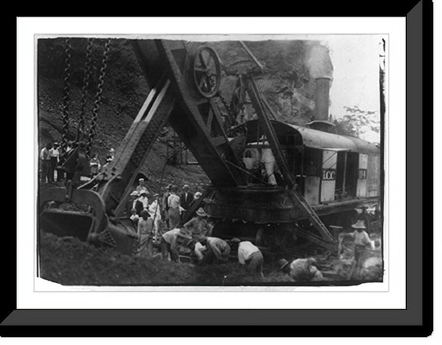 Historic Framed Print, [Pres. Theodore Roosevelt on steam-powered ...