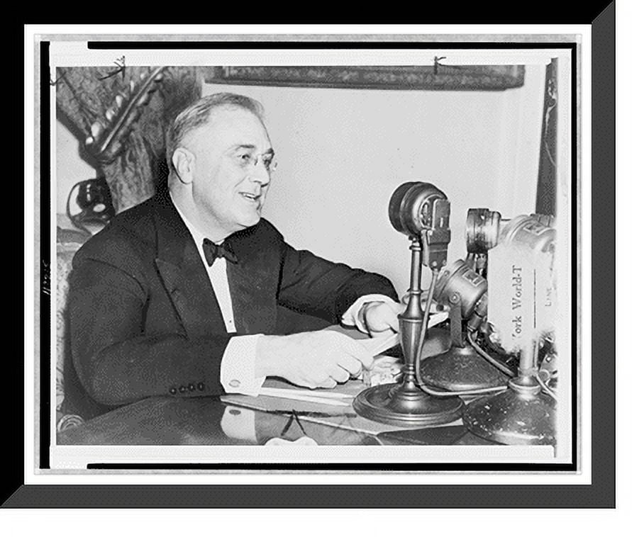Historic Framed Print, [President Franklin D. Roosevelt, head-and ...