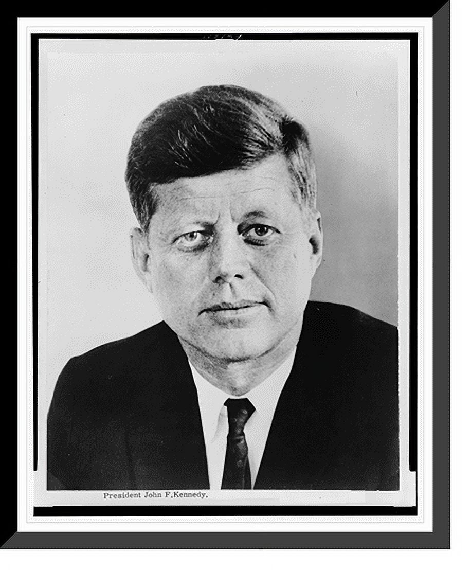 Historic Framed Print, [President John F. Kennedy, head-and-shoulders ...
