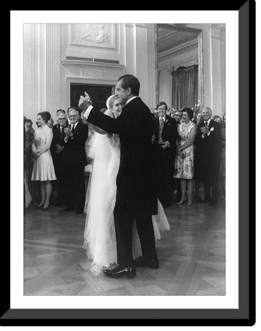 Historic Framed Print, President Nixon dancing with his daughter Mrs ...