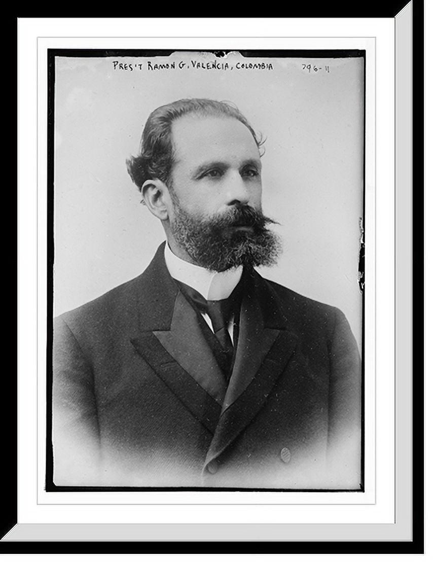 Historic Framed Print, President Ramon G. Valencia of Colombia, 17-7/8 ...