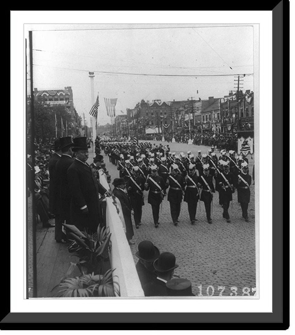 Historic Framed Print, President Theodore Roosevelt, reviewing parade ...