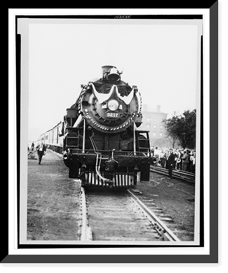 Historic Framed Print, [President Warren Harding's funeral train ...
