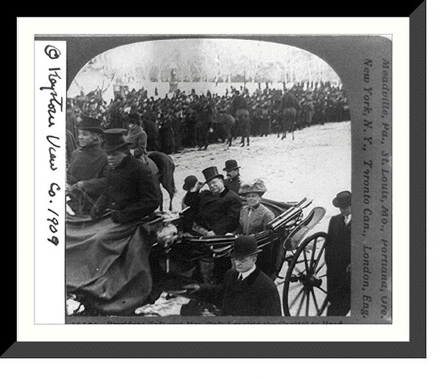 Historic Framed Print, President and Mrs. Taft leaving the Capitol to ...