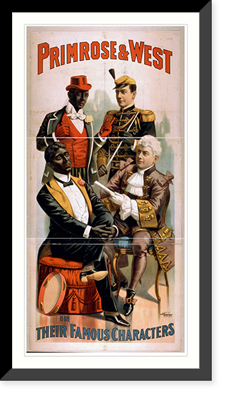 Historic Framed Print, Primrose & West in their famous characters, 17-7 ...