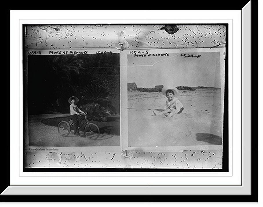 Historic Framed Print, Prince of Piemonte (Crown Prince of Italy), 17-7 ...