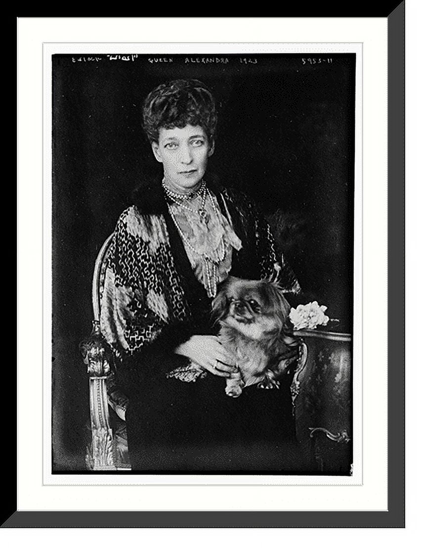 Historic Framed Print, Queen Alexandra, 1923, 17-7/8" x 21-7/8 ...