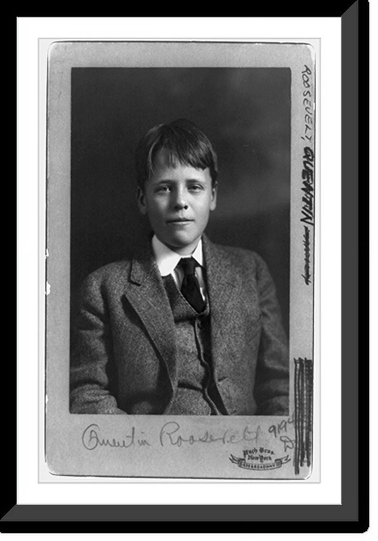 Historic Framed Print, [Quentin Roosevelt, half-length portrait, facing ...