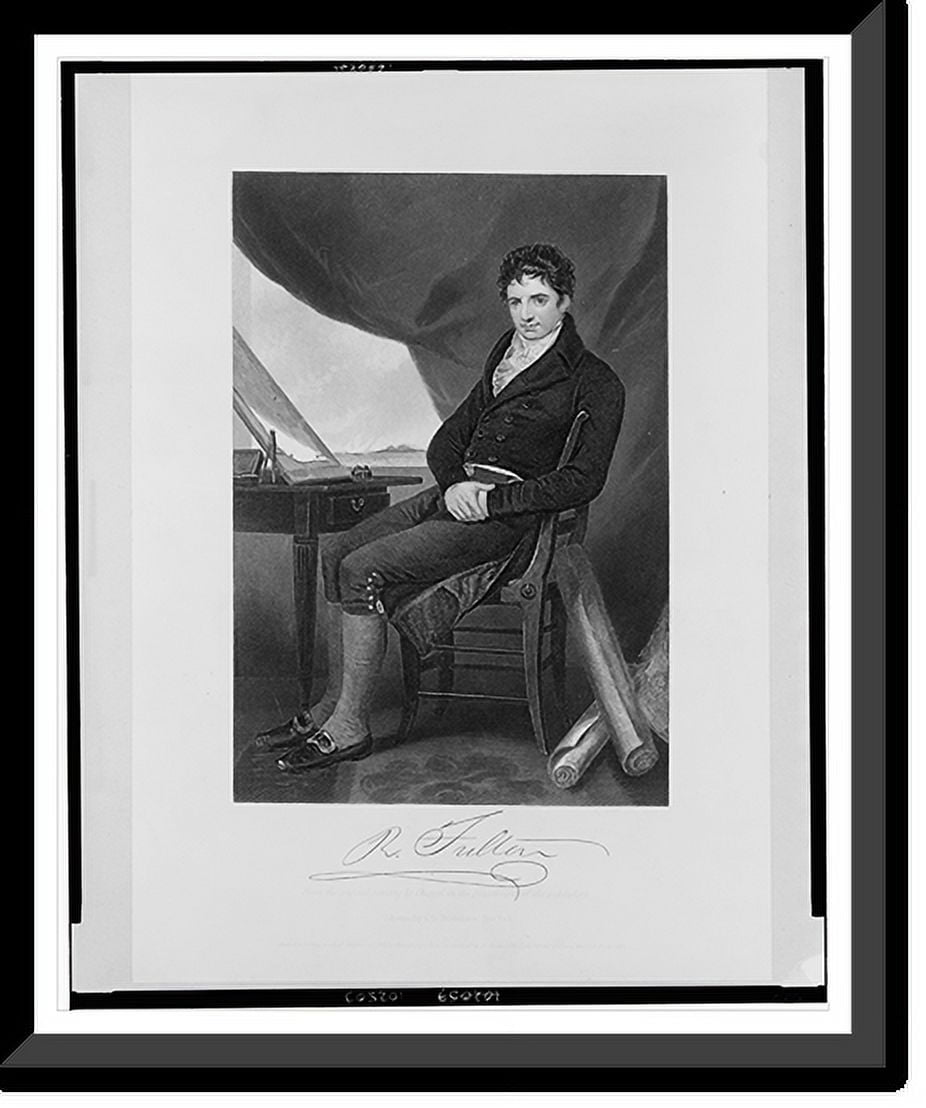 Historic Framed Print, R. Fulton.from the original painting by Chappel ...