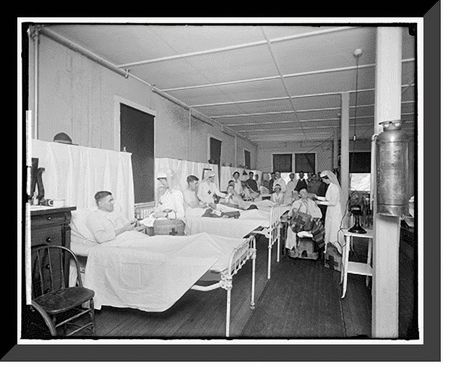 Historic Framed Print, RED CROSS ACTIVITIES AT WALTER REED, 17-7/8" x ...