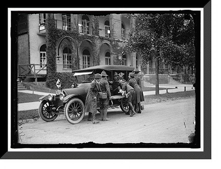 Historic Framed Print, RED CROSS MOTOR CORPS. GROUPS - 11, 17-7/8" x 21 ...