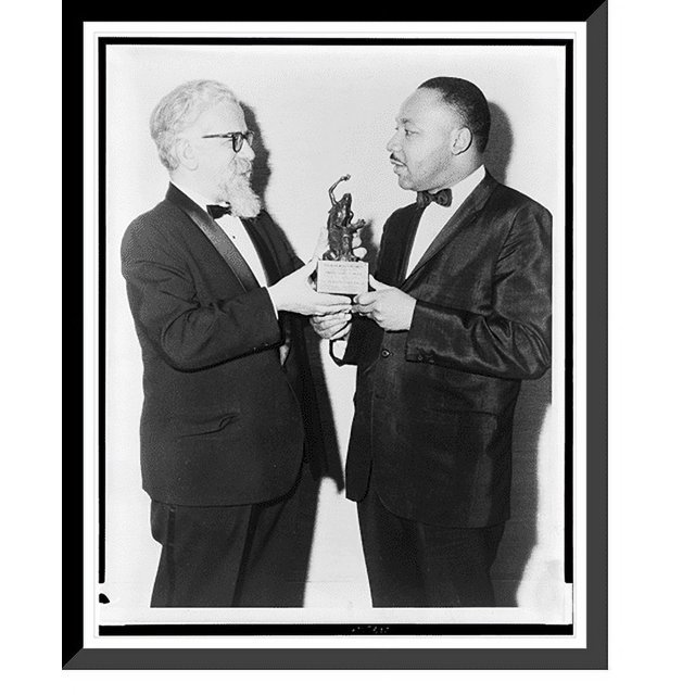 Historic Framed Print, [Rabbi Abraham Heschel, three-quarter length ...