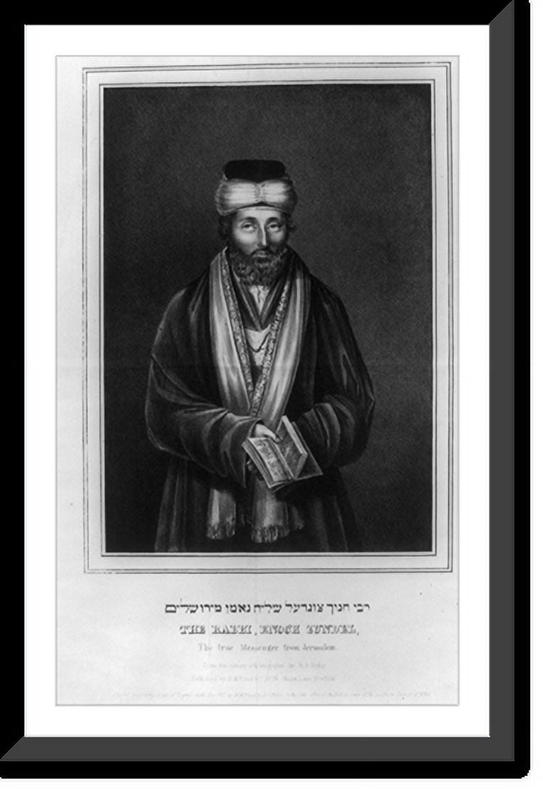 Historic Framed Print, The Rabbi, Enoch Zundel, the true messenger from ...