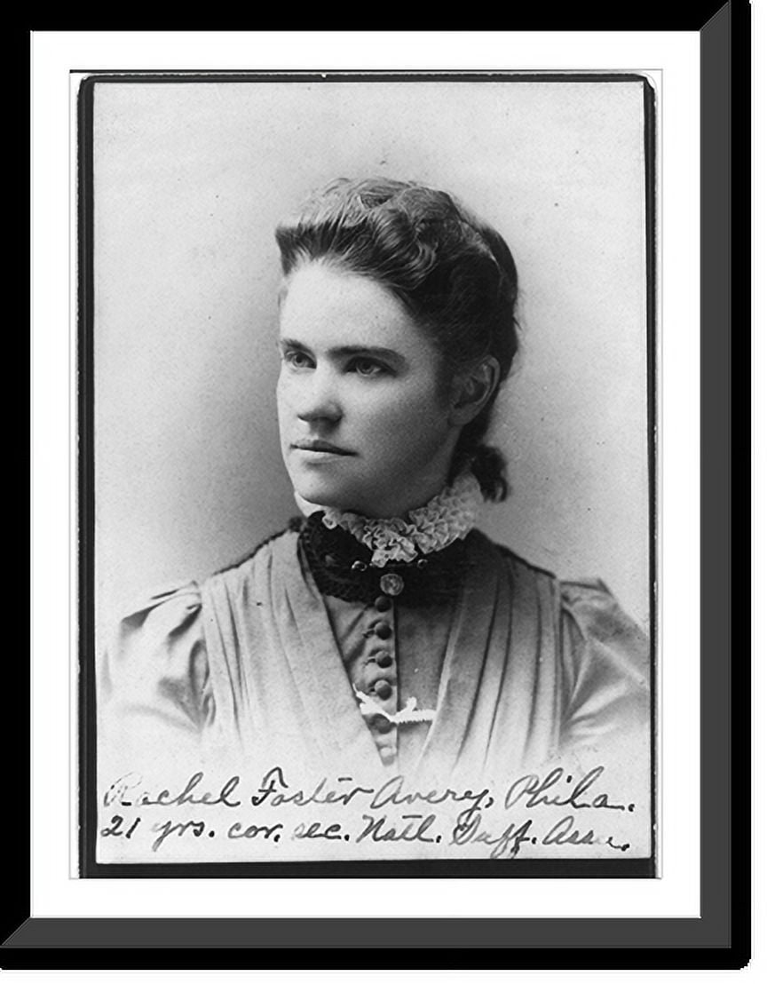 Historic Framed Print, Rachel (Foster) Avery, 1858-1919, 17-7/8" x 21-7 ...
