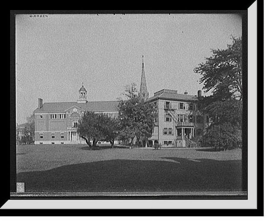 Historic Framed Print, [Radcliffe College, gymnasium & Fay House ...