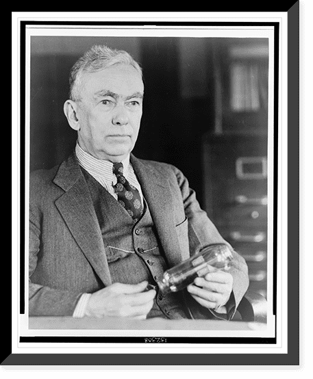 Historic Framed Print, [Radio pioneer Dr. Frank Conrad, half-length portrait, seated, facing ...