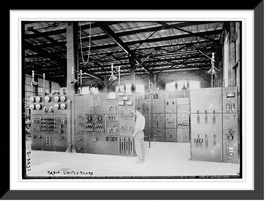 Historic Framed Print, Radio switchboard, 17-7/8" x 21-7/8" - Walmart.com