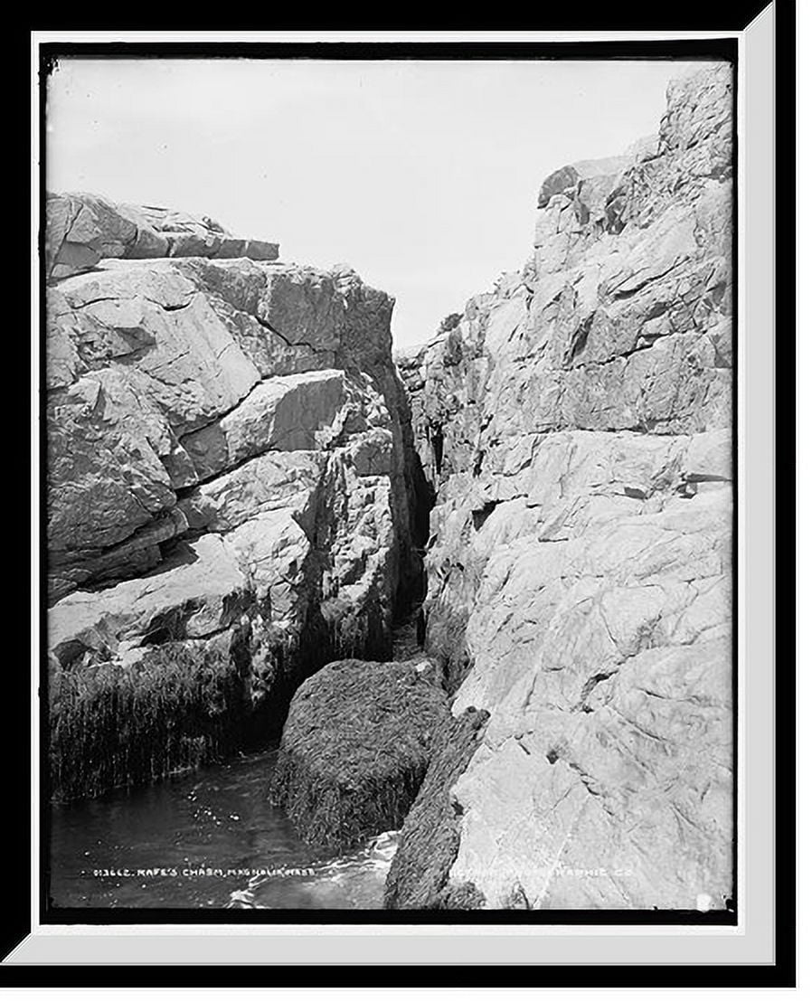Historic Framed Print, Rafe's Chasm, Magnolia, Mass., 17-7/8" x 21-7/8 ...
