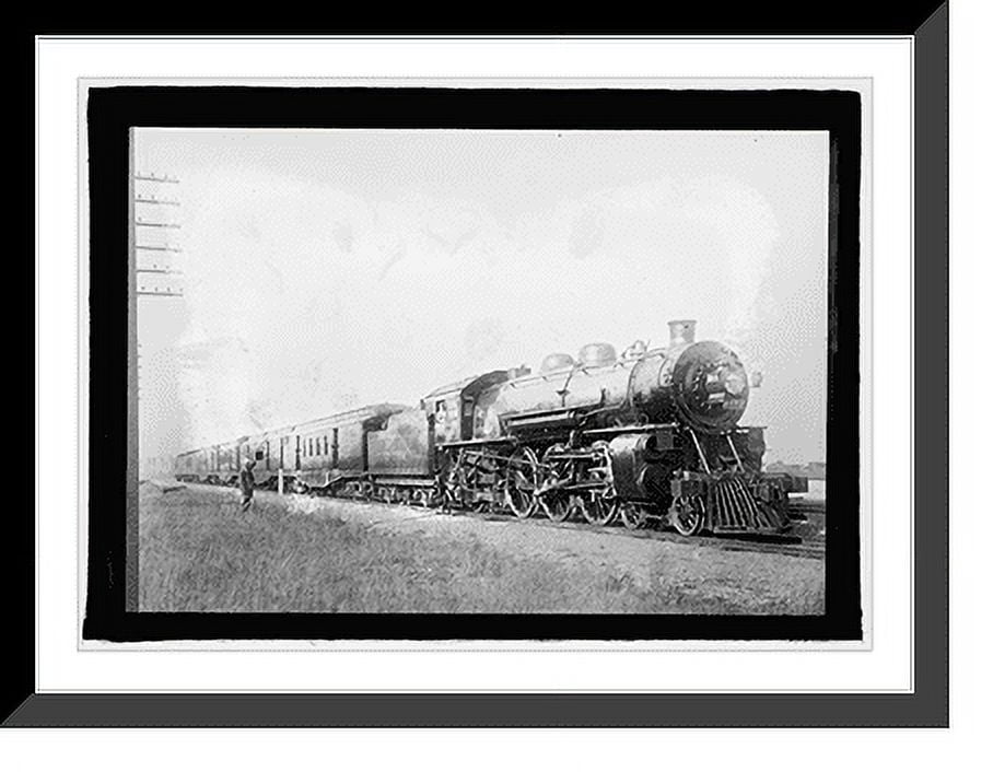 Historic Framed Print, Railroad locomotive, 17-7/8" x 21-7/8" - Walmart.com
