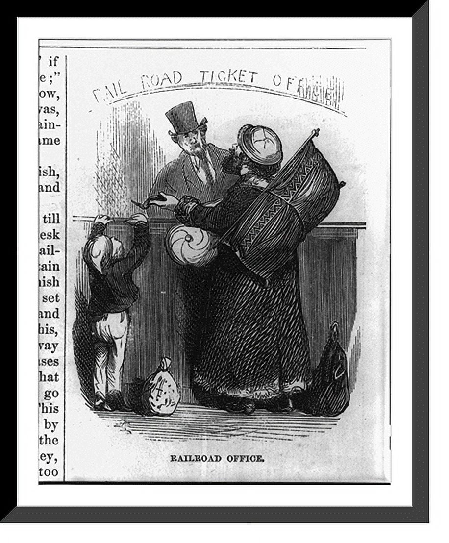 Historic Framed Print, Railroad office, 17-7/8" x 21-7/8" - Walmart.com