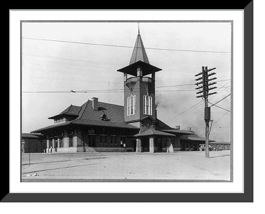 Historic Framed Print, [Railroad stations: Southern Railway station ...
