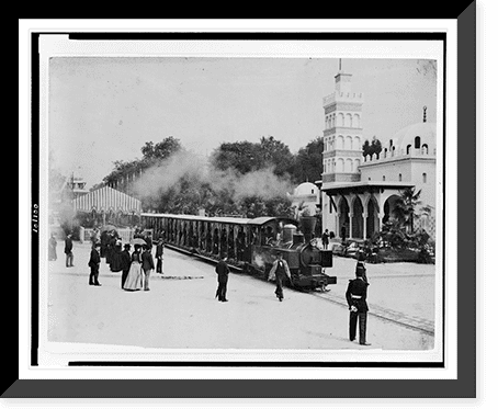 Historic Framed Print, [Railroad train at the Paris Exposition, 1889 ...