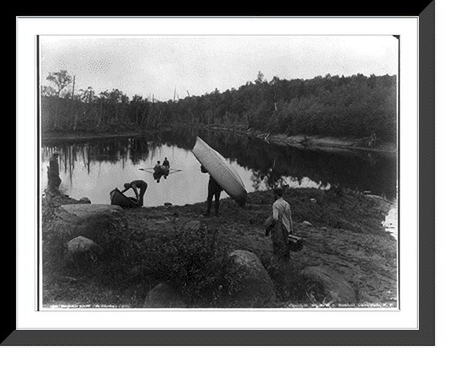 Historic Framed Print, Raquette River. At Sweeney Carry [N.Y.], 17-7/8 ...