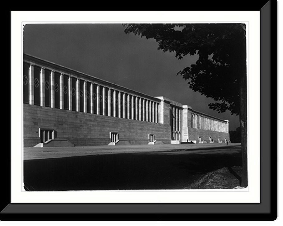 Historic Framed Print, Rear view of building for Reichsparteitaggelände ...