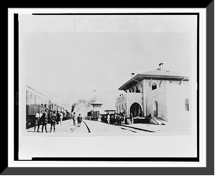 Historic Framed Print, Reception at Bagtche [i.e., Baçhe] by Turkish ...