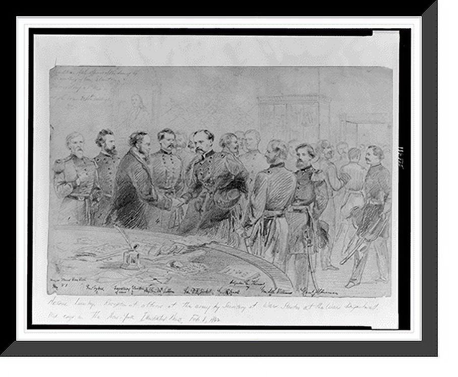 Historic Framed Print, Reception of the officers of the Army by ... Historic Framed Print, Reception of the officers of the Army by ...