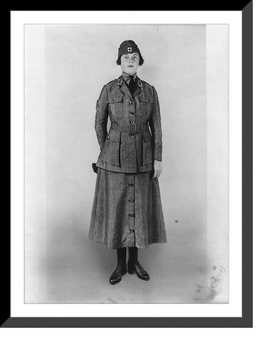 Historic Framed Print, [Red Cross uniforms: Woman in Motor Corps ...