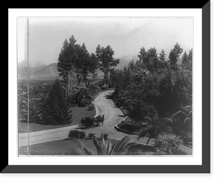 Historic Framed Print, Redlands, California, from Smiley's Heights, 17 ...