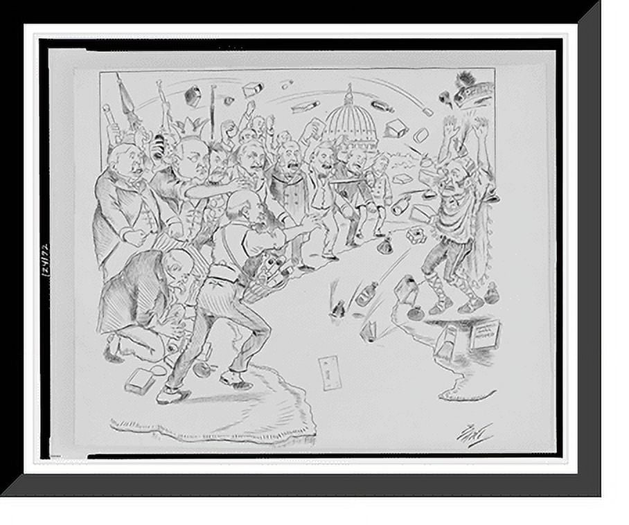 Historic Framed Print, Reed's reconcentrados broke loose yesterday, 17 ...