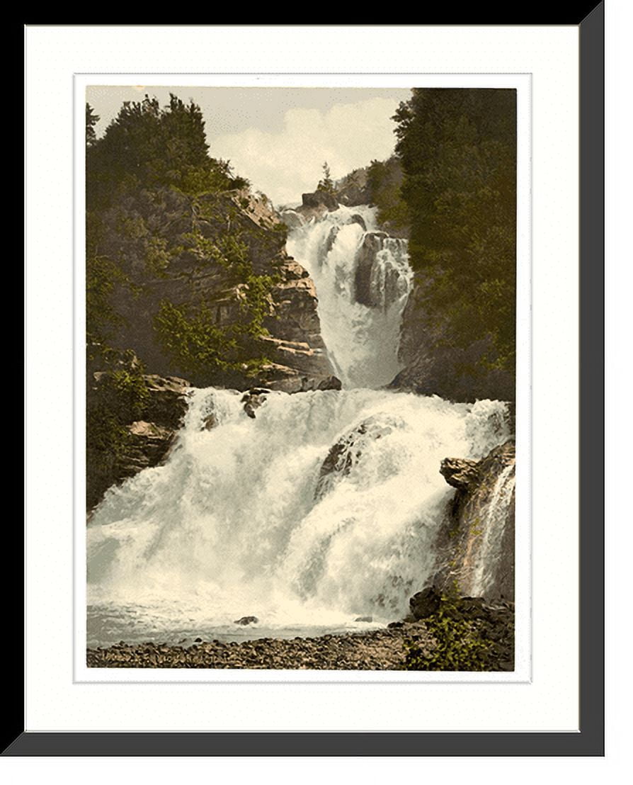 Historic Framed Print, Reichenbach general view Bernese Oberland ...